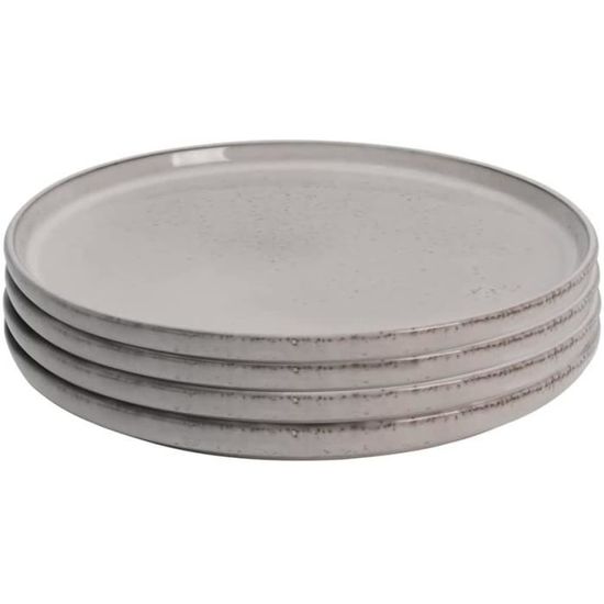 ProCook Oslo Vaisselle de Table en Grès 4 Pièces 22cm Petite Assiette ...