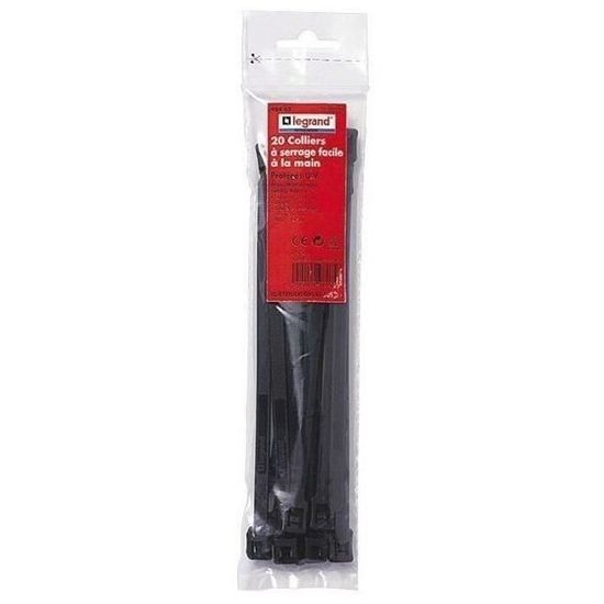 LEGRAND Collier de serrage Colson x20 - 7,6x128 mm - noir - Cdiscount ...