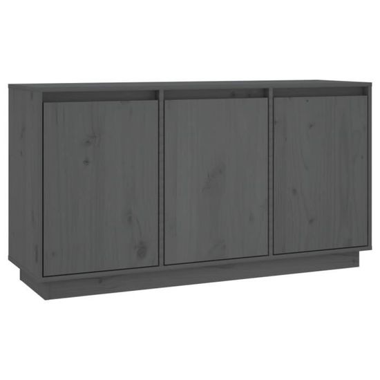 Omabeta Buffets | bahuts - Buffet Gris 111x34x60 cm Bois massif de pin ...