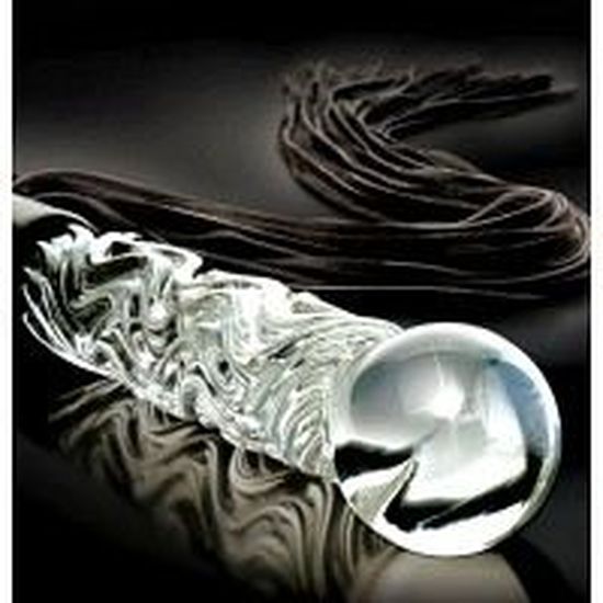 Fouet en Verre - PIPEDREAM - Icicles No. 38 - Noir - Cuir - Adulte - Cdiscount Boutique Erotique