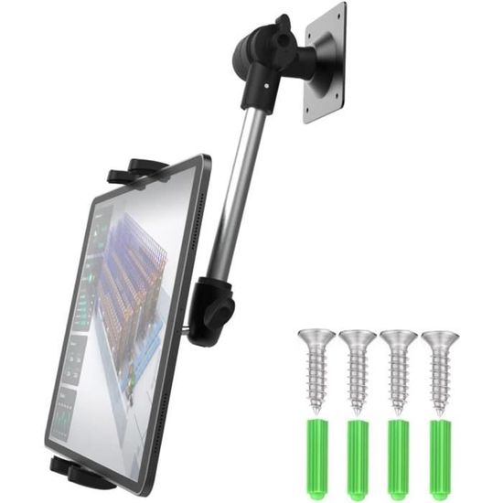 Cuxwill Support mural universel en métal flexible pour iPad de 4 à 13 ...