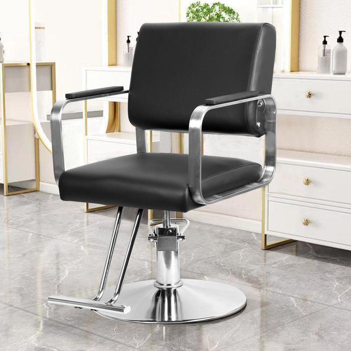 Fauteuil de Coiffeur - Chaise de Coiffure - salon - relevable - NOIR ...