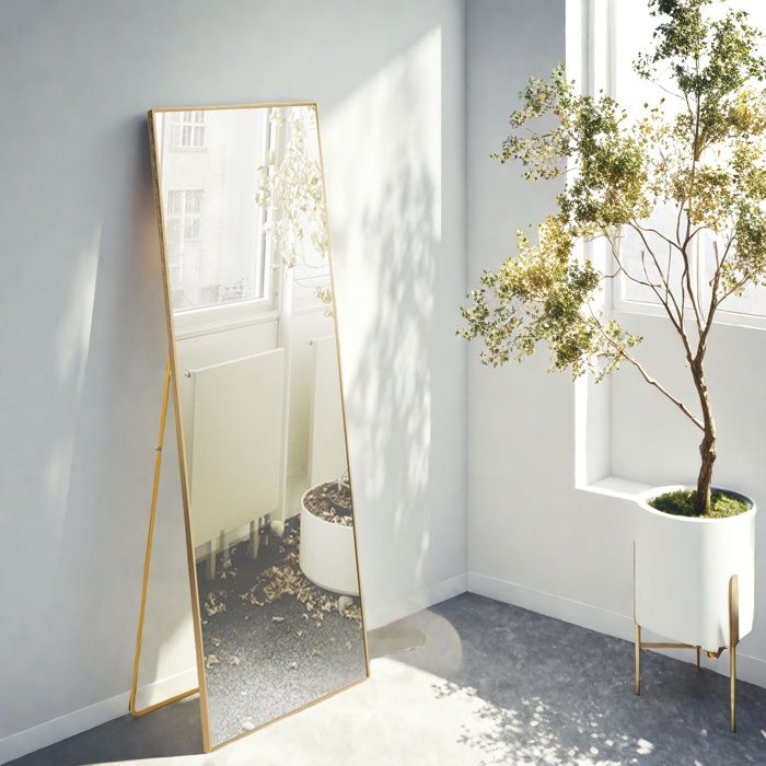 LEWW 150 x 40 cm Miroir sur Pied, Miroir de Sol, Miroirs muraux, Miroir ...