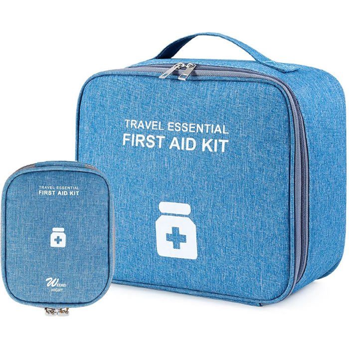 2 Pièces Trousse de Secours Vide,Trousse de Premiers Secours Portable, Trousse Pharmacie Voyage ...