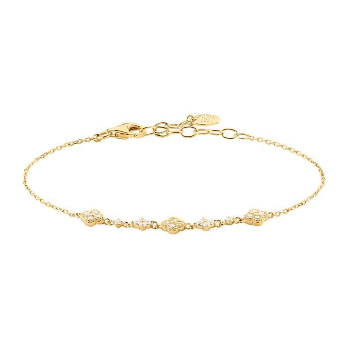 Bracelet - AGATHA - Agatha Beloved - Argent doré - Oxyde de zirconium ...