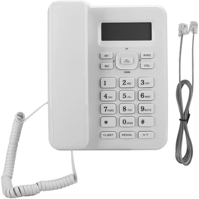 Téléphone filaire fixe, KX-T6001CID Hôtel domestique Téléphone d'affaires domestique Équipement ...