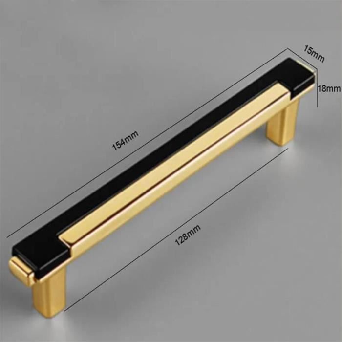 C3-128 mm - Poignée de meuble de cuisine, boutons de tiroir modernes ...