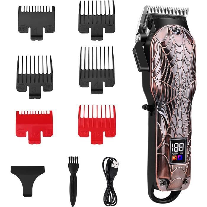 Tondeuse Cheveux Hommes Professionnel Tondeuse Barbe Pour Homme, Tondeuses et Kit Affichage LCD ...