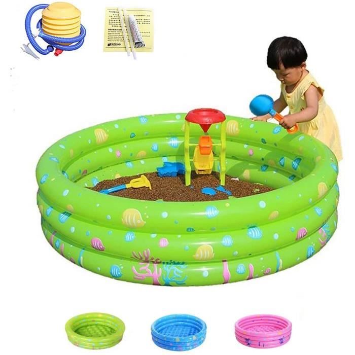 Piscines ZEIYUQI Kids Pool Portable avec Pompe Anti-Slippery Pliable ...
