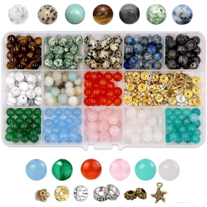 Perle Et Assortiment - 8Mm Perles Pierres Précieuses Naturelles Quartz ...