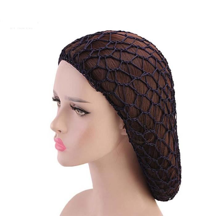 Filet à cheveux fait main pour femme, crochet, large bande, maille ...