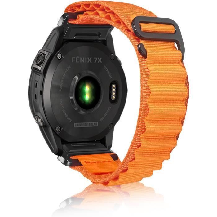 Quickfit 26Mm Bracelet Pour Garmin Fenix 7X Pro Solar-7X Pro-7X Solar ...