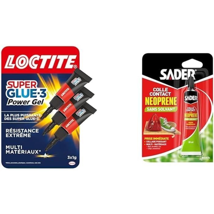 Super Glue-3 Power Gel Mini Dose, Colle Forte Enrichie En Caoutchouc ...