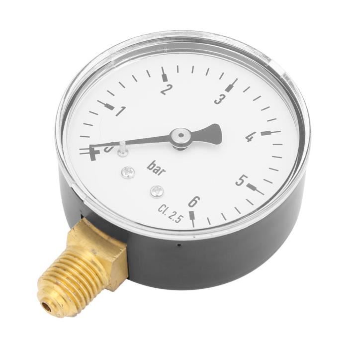 EBTOOLS Manomètre de pression d'air 1/4 ' NPT Manomètre de Pression ...
