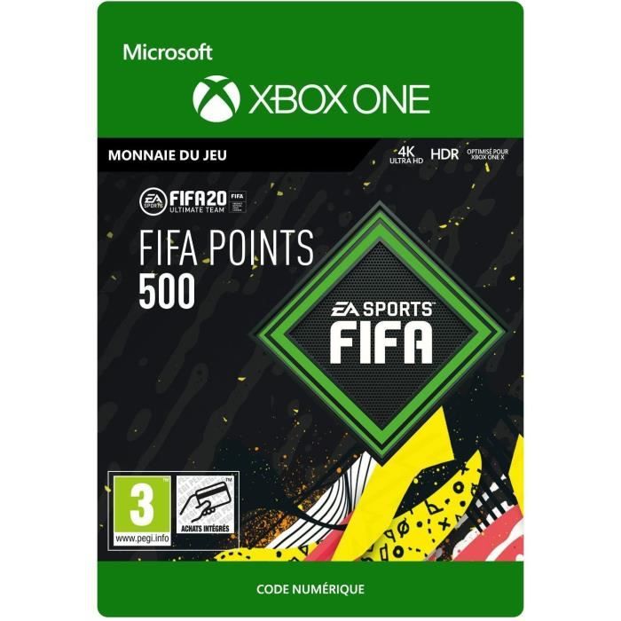 500 Points FIFA pour FIFA 20 Ultimate Team™ - Code de Téléchargement ...