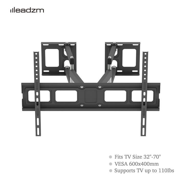 MOO Support mural articulé en coin pour TV 32"-70" TMSS-104 Poids max ...