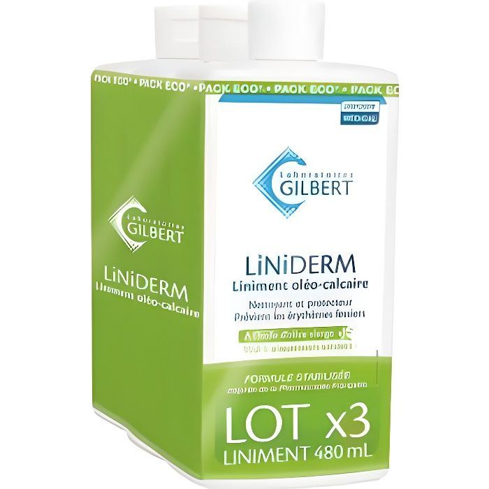 Gilbert Liniderm Liniment Oléo-Calcaire 3x480ml - Cdiscount ...