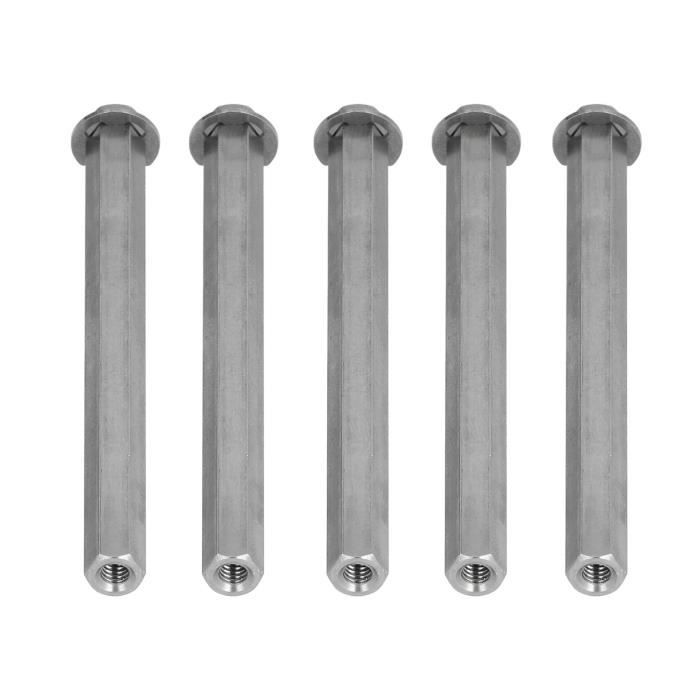 HURRISE Long Rod Nut, Stainless Steel Robot Parts Hex Coupling Bar with ...