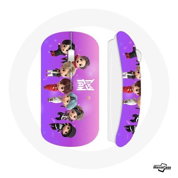 Souris Sans Fil - BTS - TinyTAN - Violet - USB Wifi - Multicolore ...
