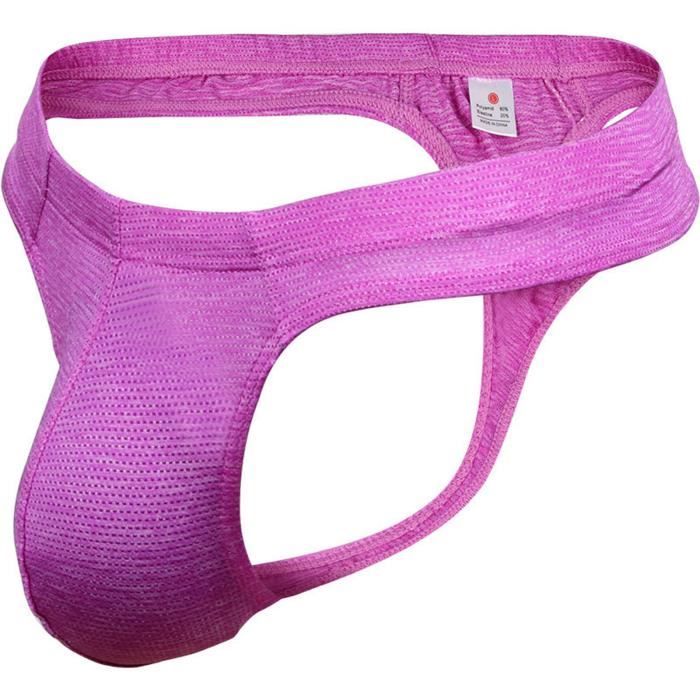 Sous-Vêtement Homme Taille Basse Grande Poche String Sexy Caleçon 5 ...