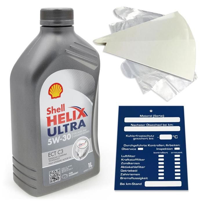1 litre original Shell Helix Ultra ECT 5W30 C3 huile moteur 550042845 ...