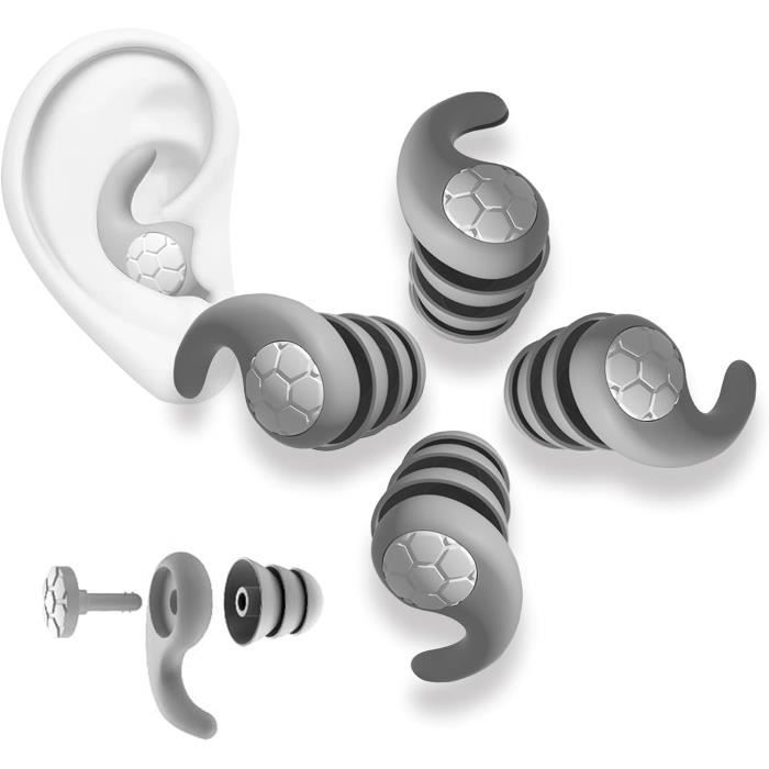 KKNE Bouchon Oreille Sommeil, 2 paires - Bouchons Doreilles Anti Bruit ...