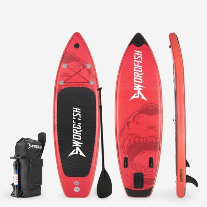 Planche de SUP gonflable Stand Up Paddle pour enfant 8'6 260cm Red ...