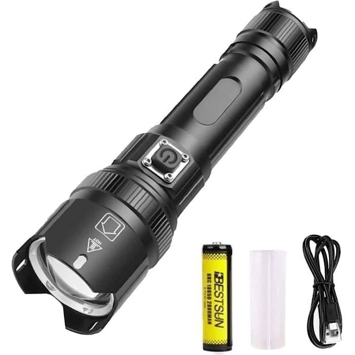 Lampe Torche Led Ultra Puissante 50000 Lumens Lampe De Poche ...