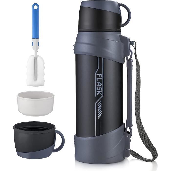 Thermos 2L Avec Gobelet, Bouteille Isotherme Pour Le Sport 2L, 48H ...