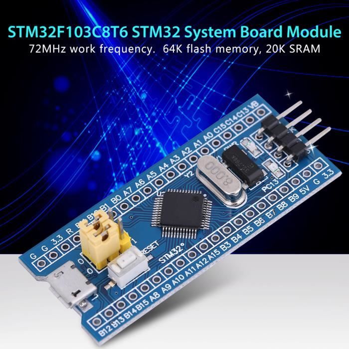 YOSOO Carte STM32F103C8T6 STM32F103C8T6 Minimum System Development Board Module SCM MCU Learning ...