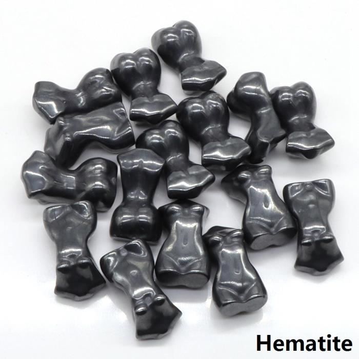 PIERRE VENDUE SEULE,Hematite-5PCS--Statue moderne en cristaux de ...
