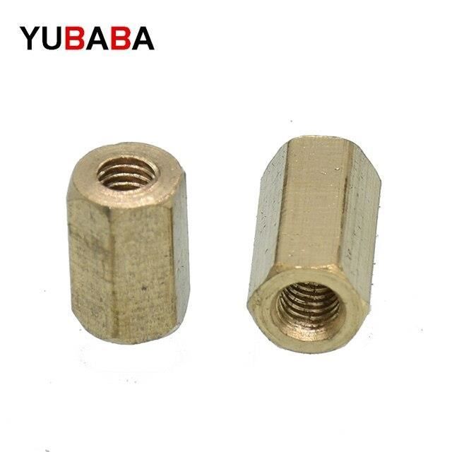 ECROU,M3-5(20pcs)--Piliers hexagonaux à double passage en cuivre M3, 20 ...