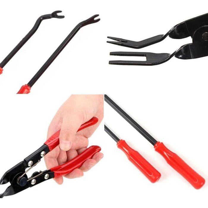 3 Outils Démontage Garniture Voiture, Tableau de Bord Moyeu Roue, Pry ...