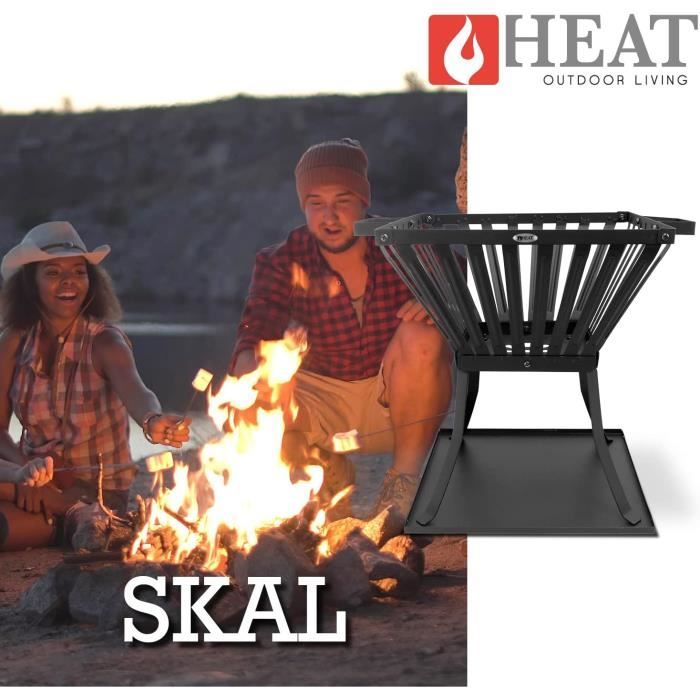 Heat Outdoor Living Brasero Skal - Brasero Exterieur pour Jardin ...
