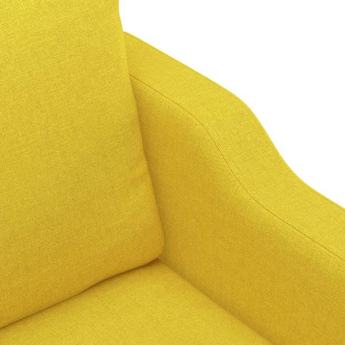 Jaune Canapé 2 places - KEETHE - Sofa adulte/enfant - Jaune clair 140 ...