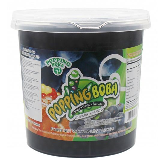 POPPING BOBA ORIGINAL pour Bubble Tea - Perles De Myrtilles 3,2kg/Pot 2 ...
