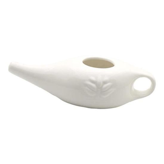 Pot de nettoyage de nez en céramique Neti Pot de 250 ml pour éliminer ...