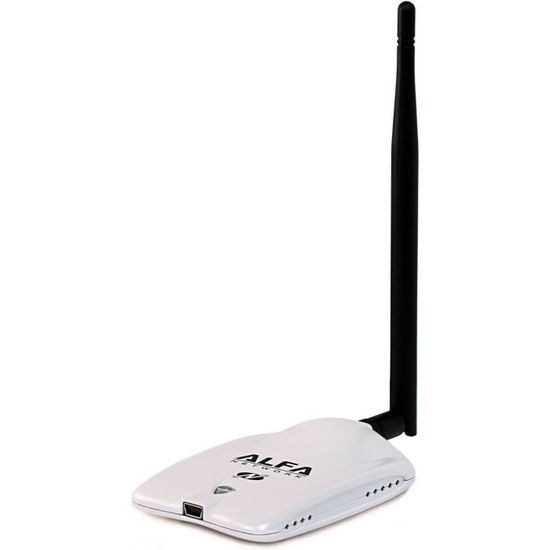 ALFA AWUS036NHR Adaptateur USB sans fil 802.11b 2000mW avec antenne ...