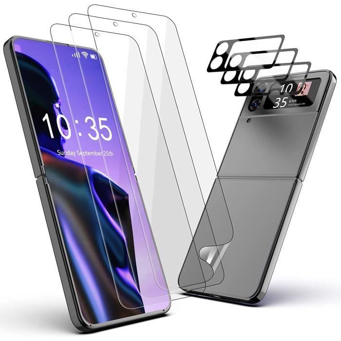 Protection d'écran pour Galaxy Z Flip 43 films intérieurs flexibles ...