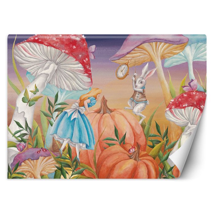 Papier peint Alice au pays des merveilles décoration artistique 254x184 ...