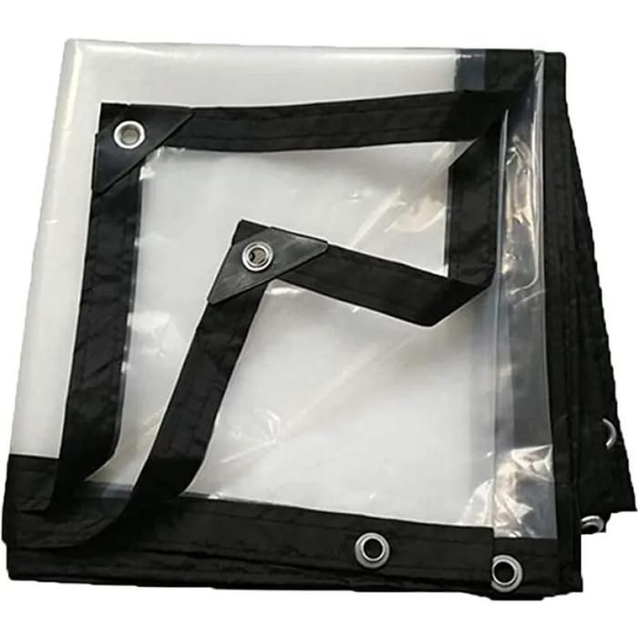 Bâche transparente imperméable avec œillets 2 x 3 m, grande bâche en ...