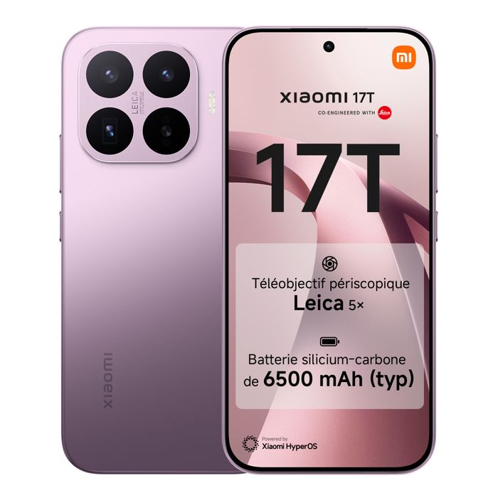 Xiaomi 17T Violet 12Go RAM 512Go ROM - Cdiscount Téléphonie