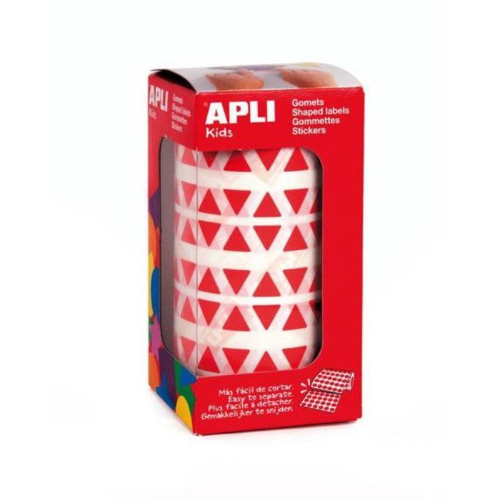 Apli Agipa - Gommettes rouleau Triangle 10,5 mm Rouge x 6 136 ...