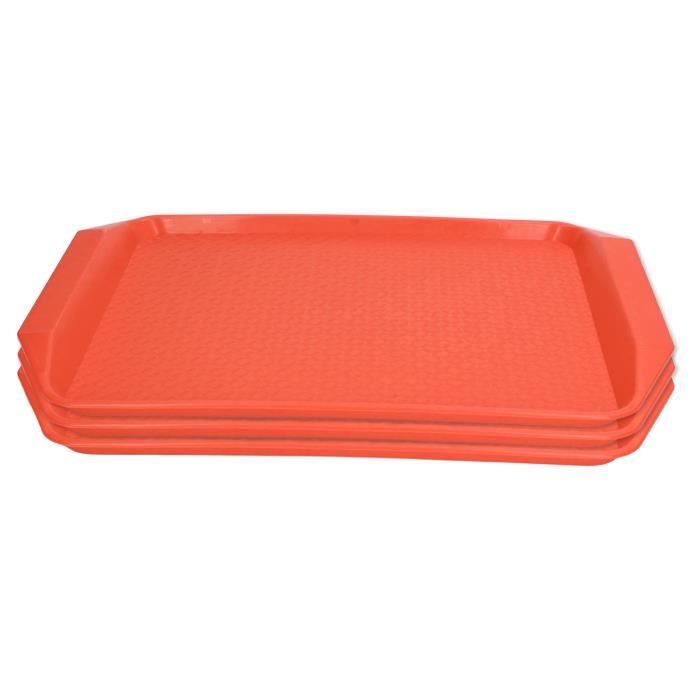Atyhao Food Tray, Light Weight Stackable Plastic Tray for Hotels for ...
