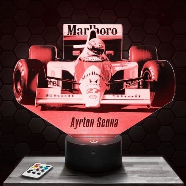 Lampe De Chevet, Veilleuse Tactile Formule 1 F1 - Ayrton Senna Lampe 3D ...