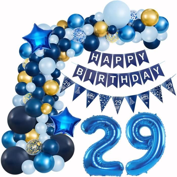 Arche Ballon Bleu 29 Ans Décorations Anniversaire De Fête ,Guirlande ...