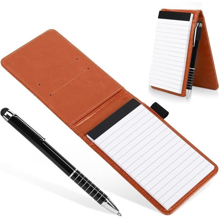 Mini Porte-Bloc-Notes de Poche Petit Support de Bloc-Notes Mini Cahier ...