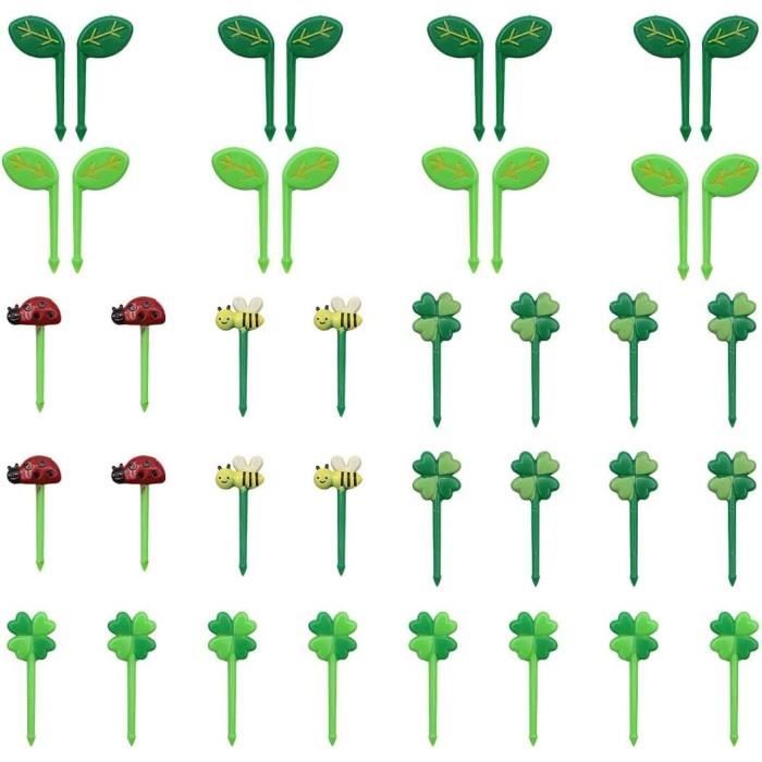 Lot De 40 Mini Cure-Dents Pour Enfants-24 Fourchettes À Fruits - Avec ...