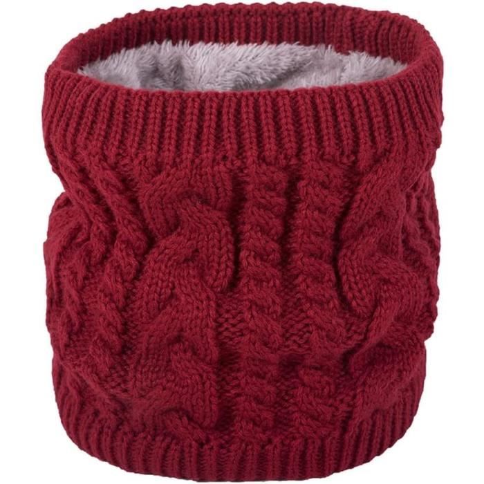 Cache-Cou Hiver Écharpe Tricotée Tour De Cou Col Épaisse Cache Cou ...