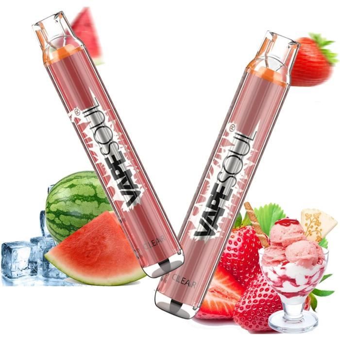 LED Cristal Cigarette Électronique Jetable Puff Bar Sans Nicotine 800 ...